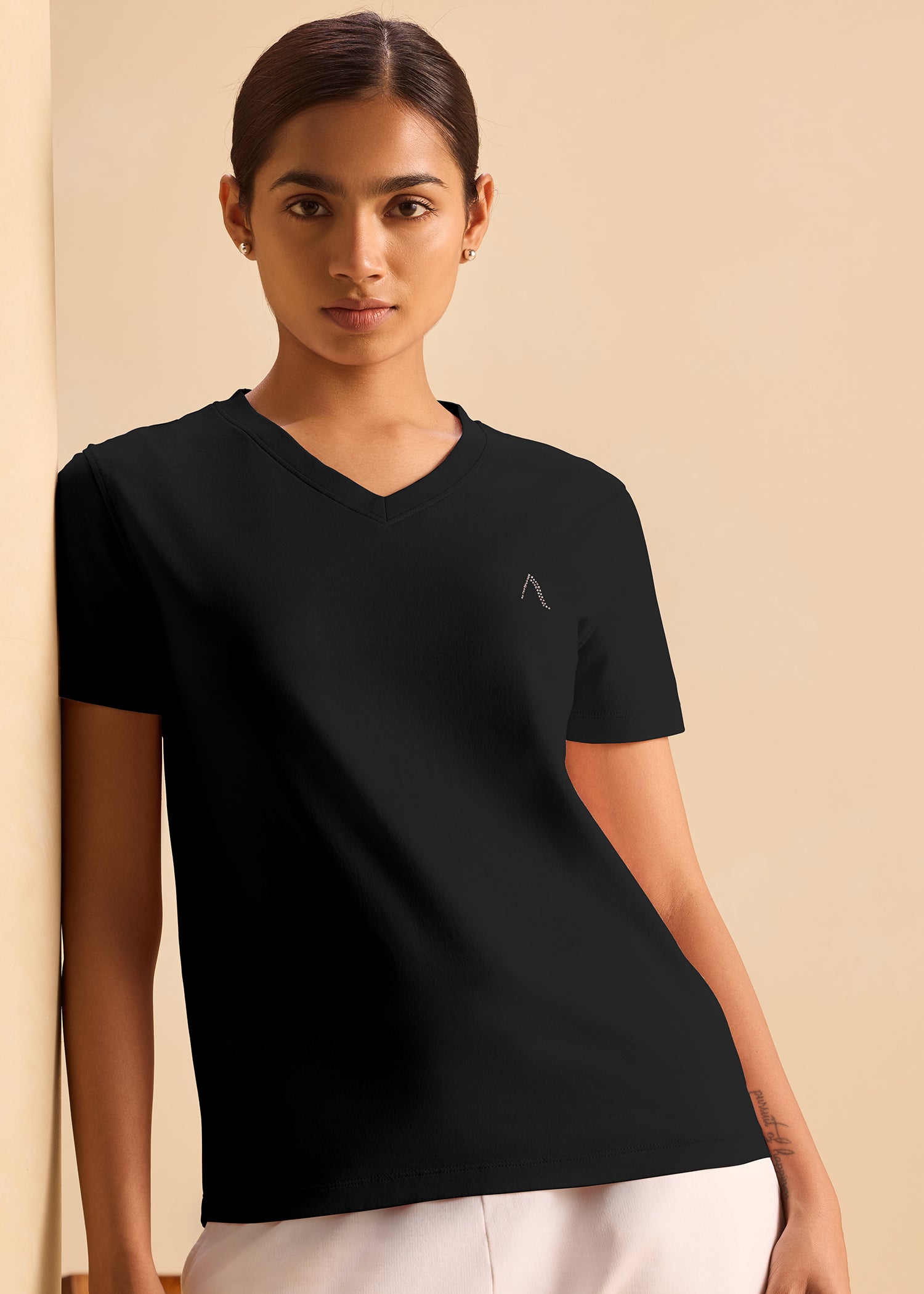 Cloud Soft Vee Neck Tee: Comfortable & Stylish Shirts | ALONGE